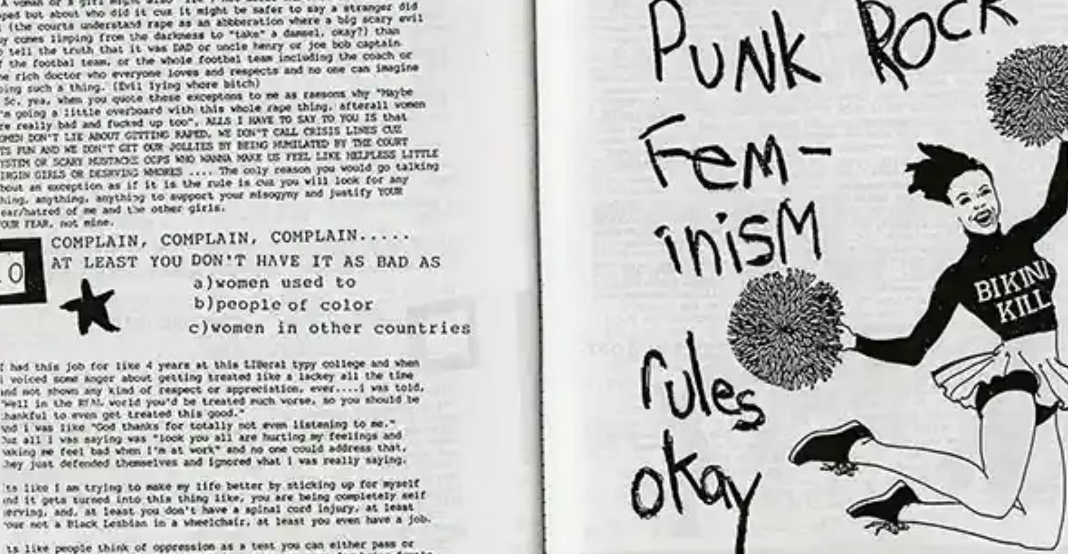 The Zine-ing Of Life: Riot Grrrl Manifesto